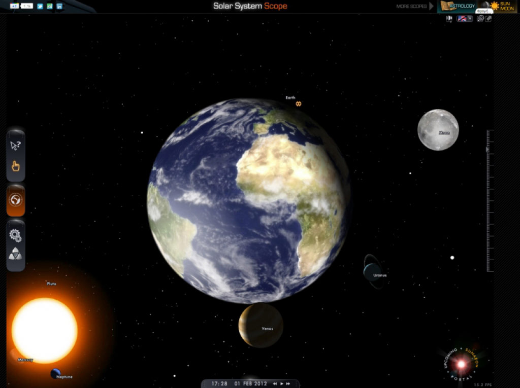 Solar System Scope και Sun Moon Scope: εντυπωσιακά online πλανητάρια ...