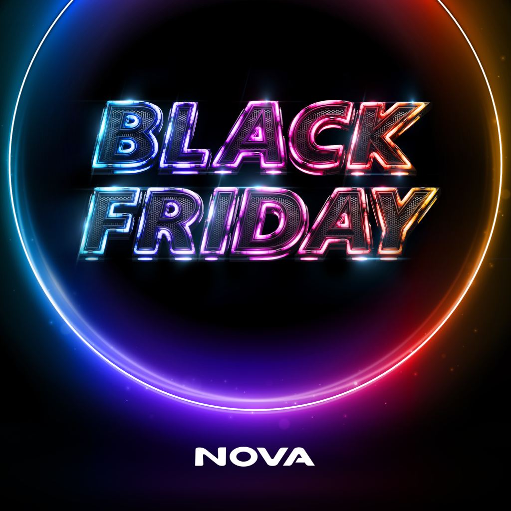 H Black Friday συνεχίζεται με πολύ δυνατές προσφορές σε όλα τα καταστήματα Nova και στο nova.gr ...